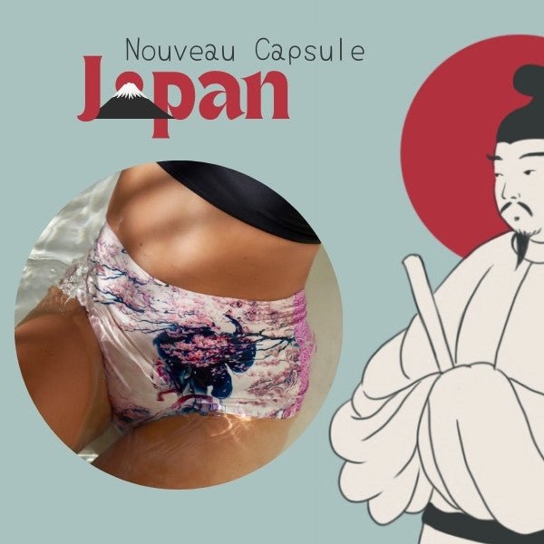 Capsule Japon - Maillots Inspirés du Japon 2-en-1 | LaJolieFun – Fr.LaJolieFun
